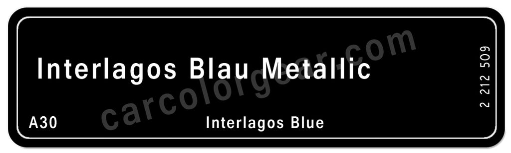 Interlagos Blue T-Shirt, Color Code A30 – Car Color Gear