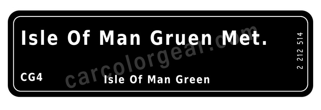 ISLE OF MAN GREEN T-Shirt, COLOR CODE C4G – Car Color Gear