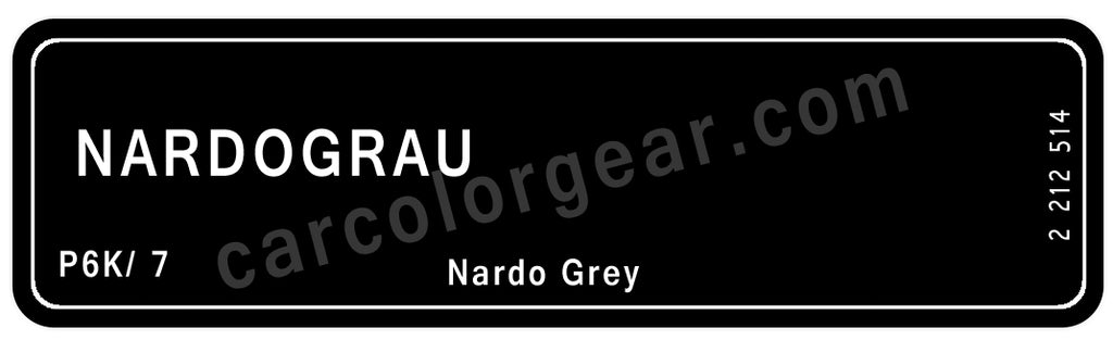 Nardo Grey T-Shirt, Color Code P6K Individual – Car Color Gear