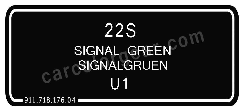 Signal Green T-Shirt, Color Code 22S – Car Color Gear